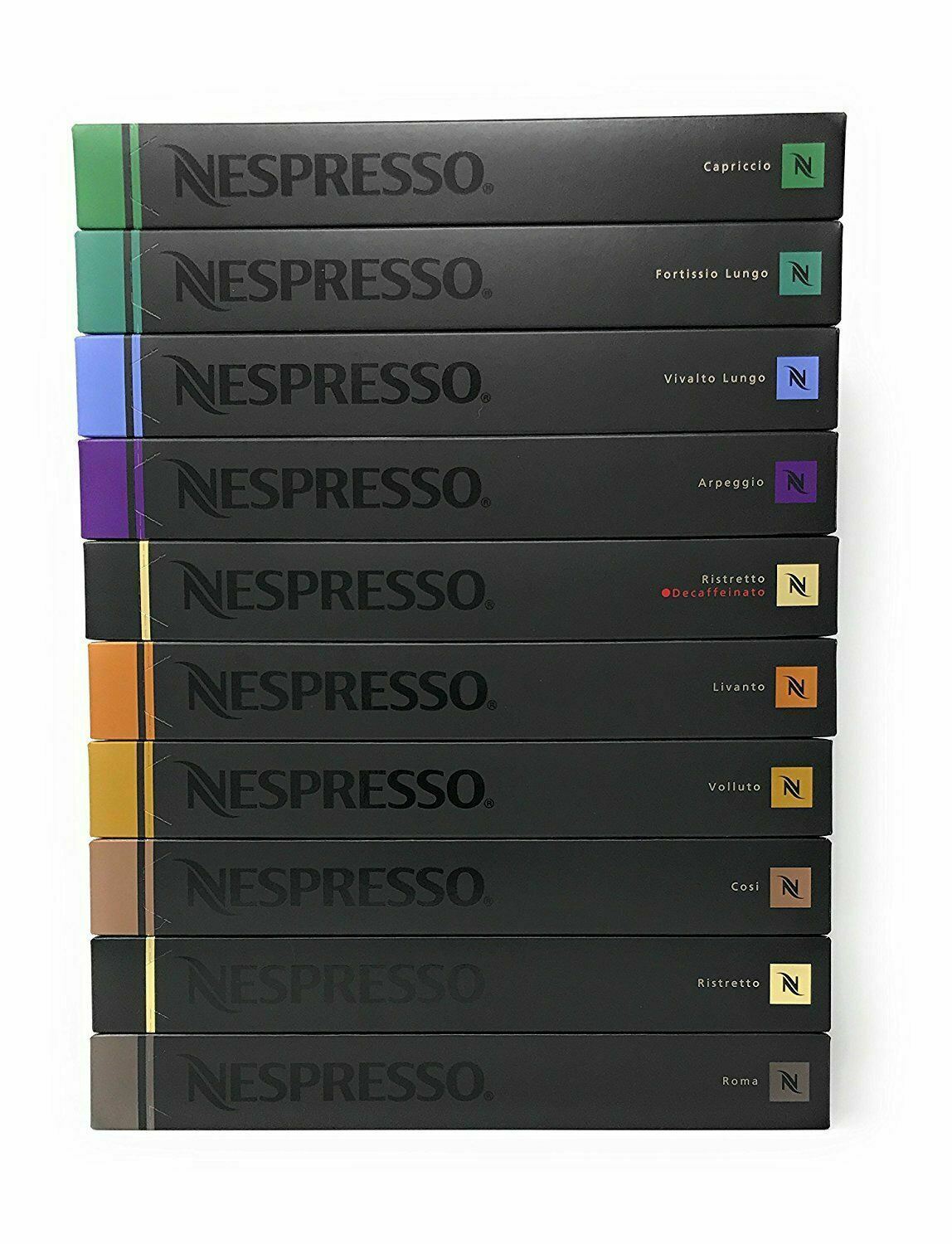 nespresso original line capsules 100 count variety pack capsules mixed